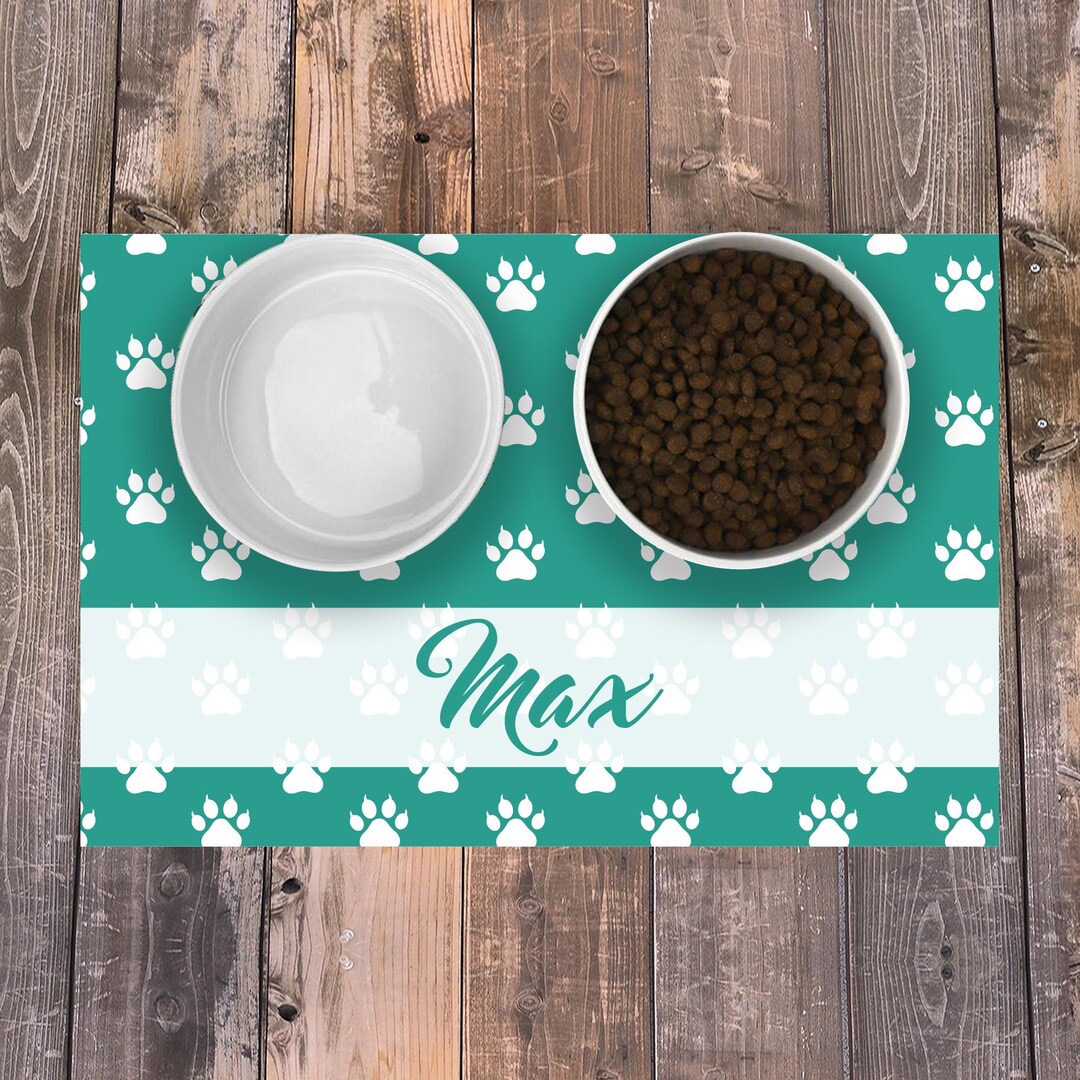Personalized Dog / Cat Food Mat, Dog / Cat Bowl Mat, Pet / Dog / Cat ...
