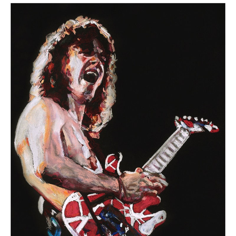 Eddie Van Halen Print - Etsy