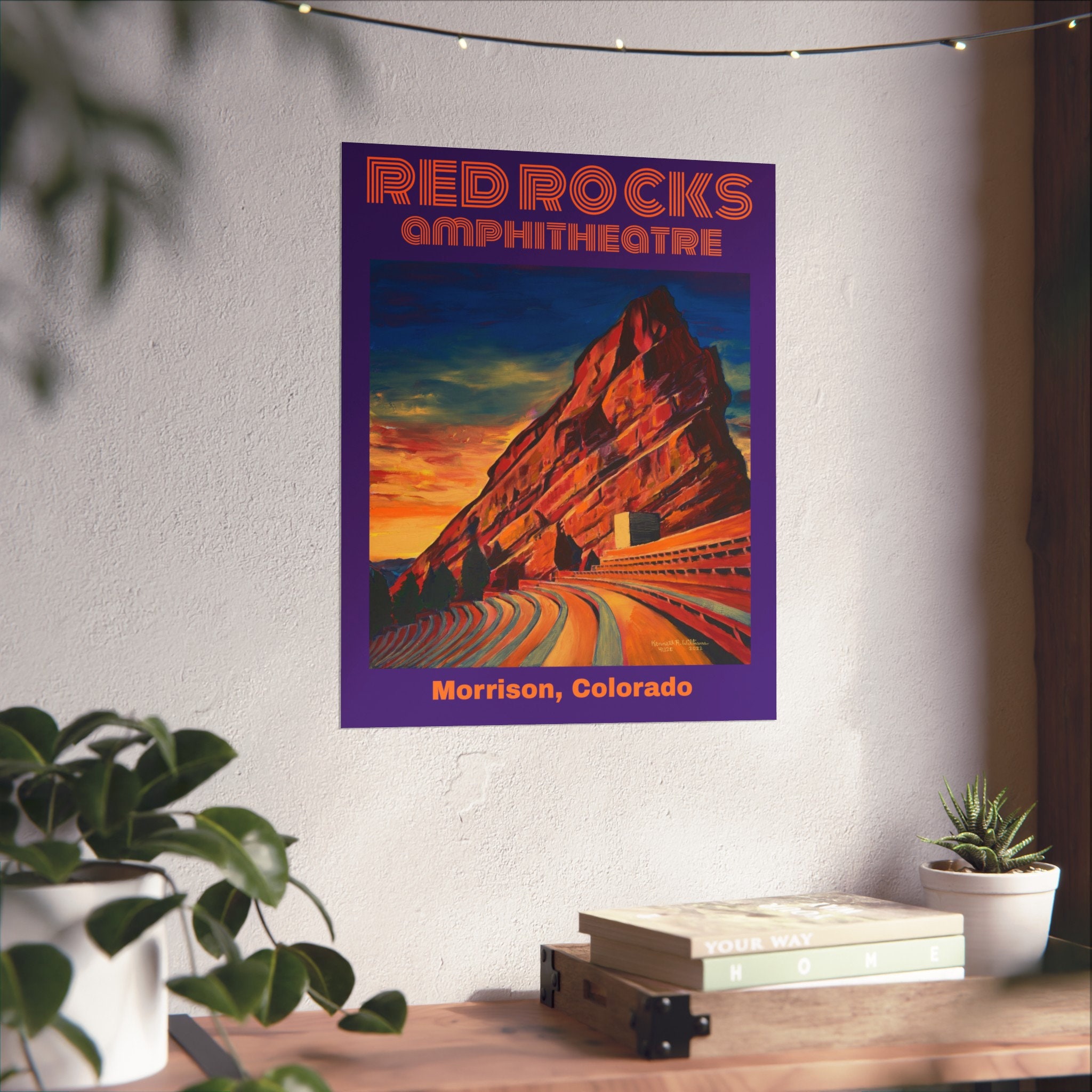 Red Rocks Amphitheatre Poster | Colorado Venue Art Print - Etsy