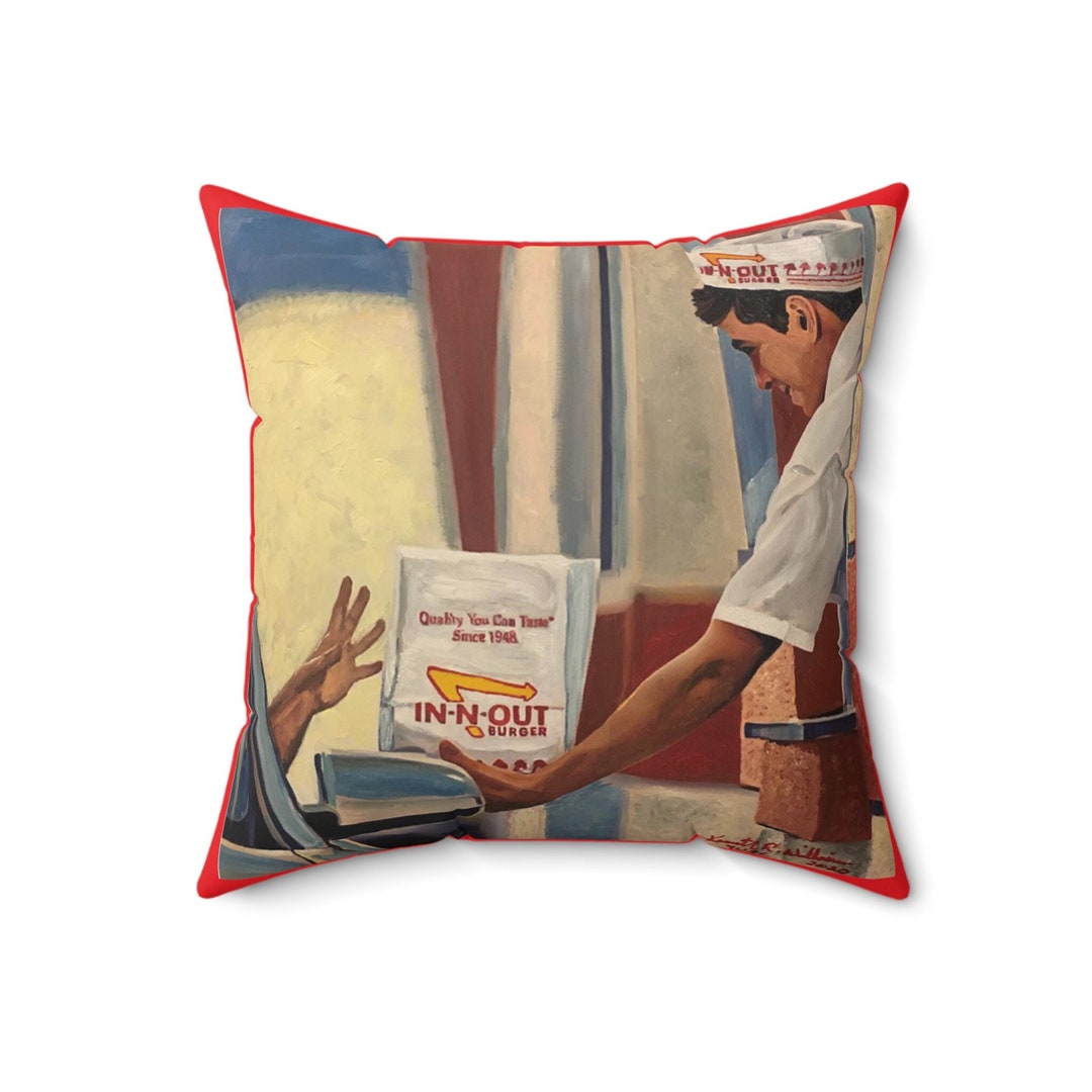 In-n-out Pillow | the Grab | Free Shipping in the U.S. - Etsy