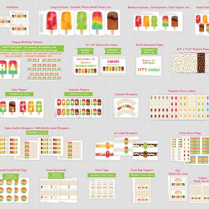 Popsicle Party Decorations PRINTABLE Package, Popsicle Birthday Party ...