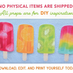 Popsicle Banner PRINTABLE, Popsicle Party Decorations, Ice Pop Garland ...