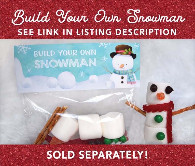 Snowman Soup Treat Bag Topper PRINTABLE Snowman Soup Gift Tag | Etsy
