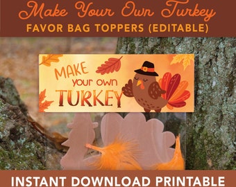 Make Your Own Turkey - Etsy