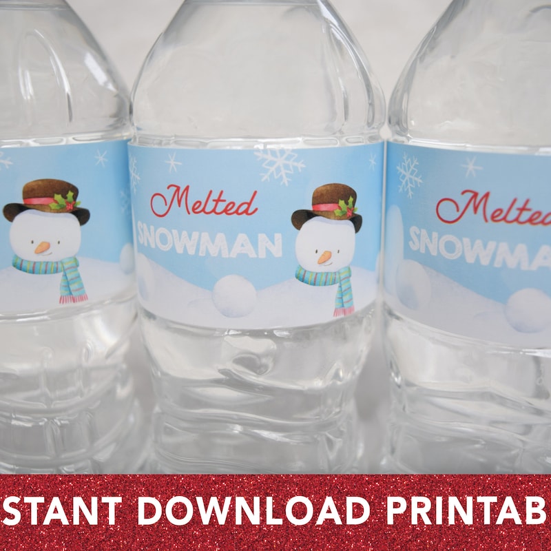 Snowman Labels - Etsy