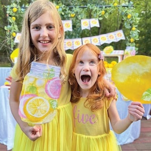 Pink Lemonade Decorations Bundle Package PRINTABLE, Lemon Birthday ...