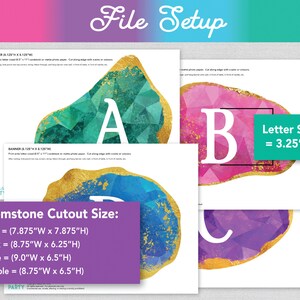Gemstone Birthday Banner Editable PRINTABLE, "she's A Gem" Bridal Baby ...