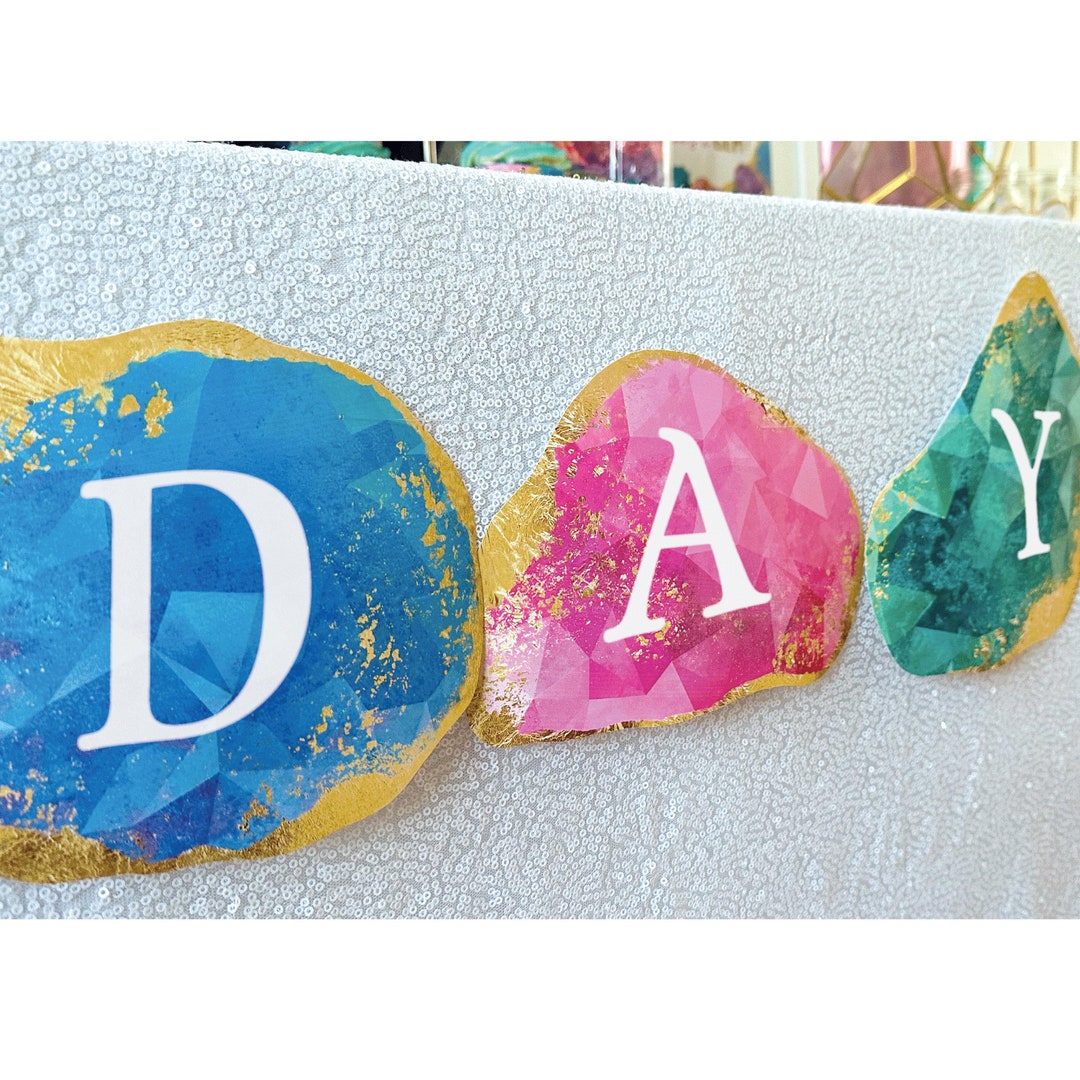 Gemstone Birthday Banner Editable PRINTABLE, "she's A Gem" Bridal Baby ...