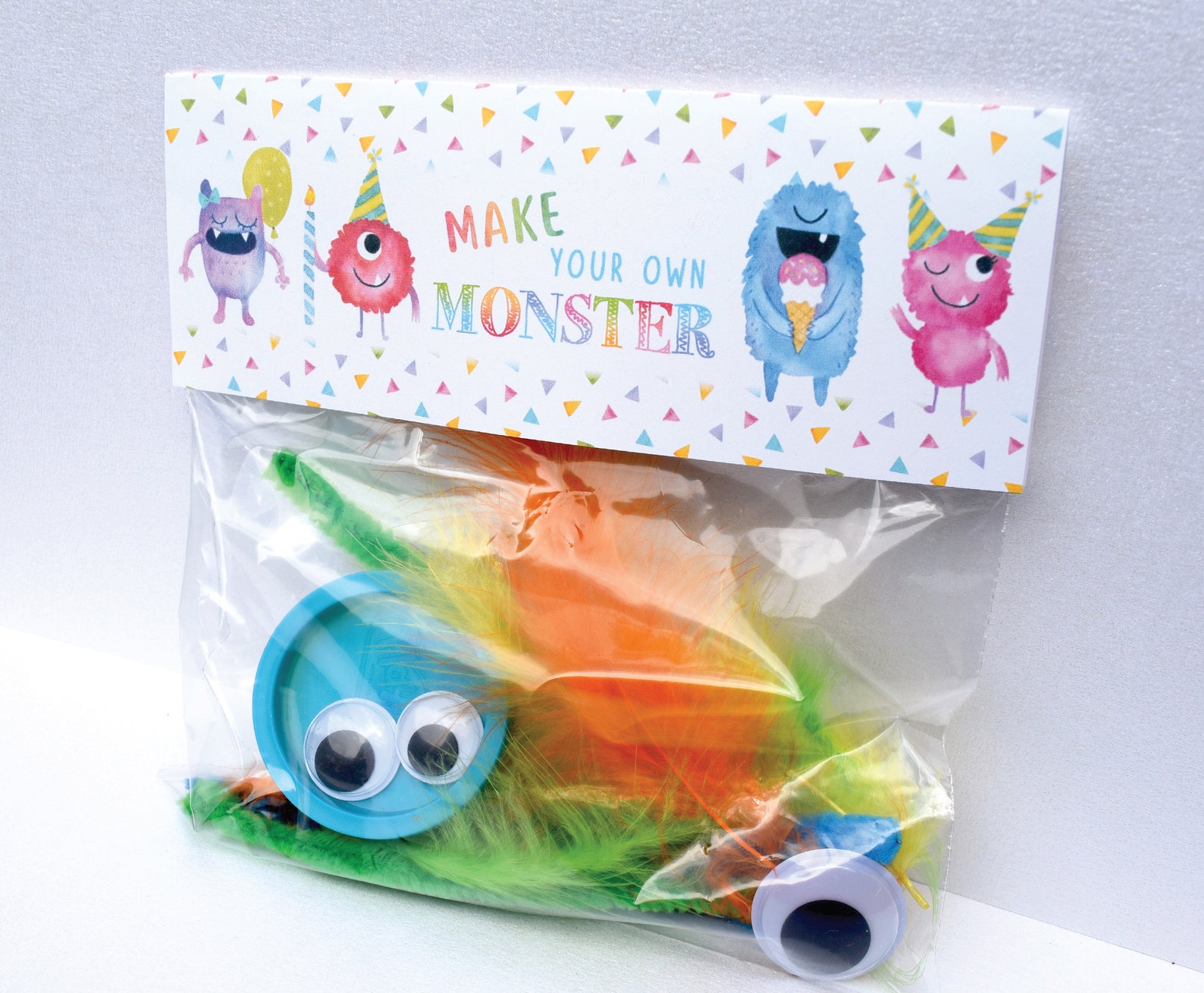 Make Your Own Monster Tag PRINTABLE Make A Monster Bag Topper - Etsy