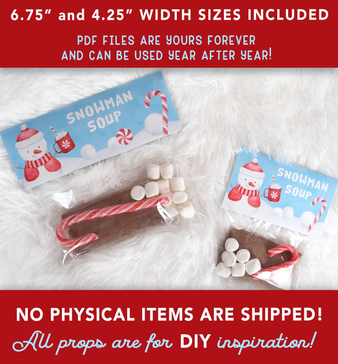 Snowman Soup Treat Bag Topper PRINTABLE, Snowman Soup Gift Tag Label ...