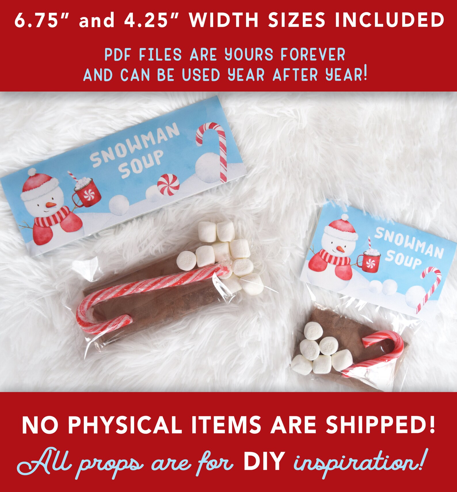 Snowman Soup Treat Bag Topper PRINTABLE, Snowman Soup Gift Tag Label ...