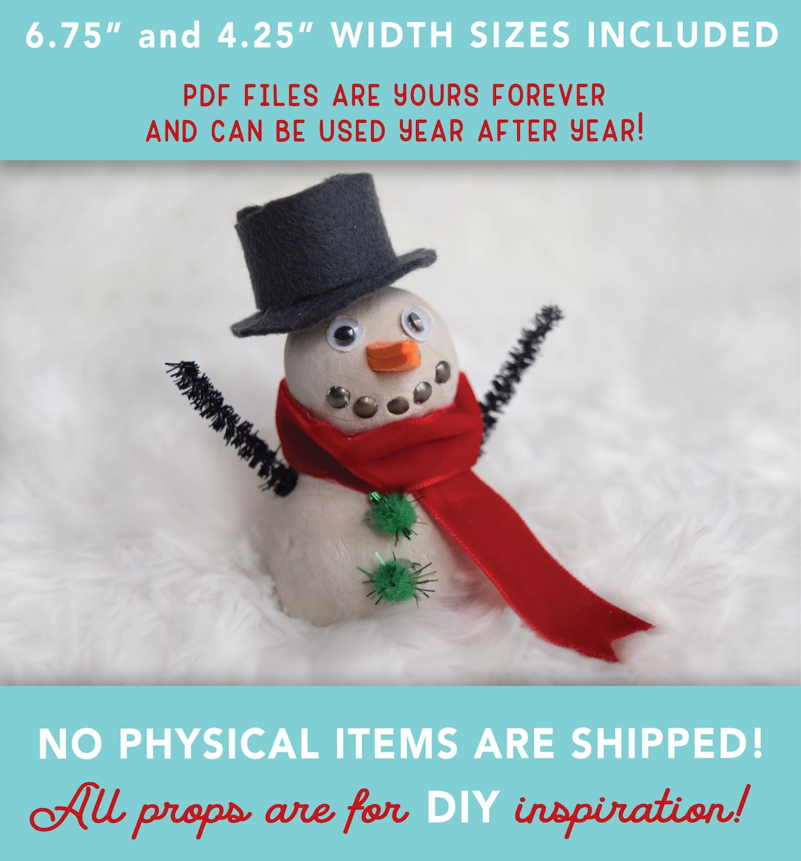 Build Your Own Snowman Favor Bag Topper PRINTABLE Build a | Etsy