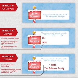 Snowman Soup Treat Bag Topper PRINTABLE, Snowman Soup Gift Tag Label ...