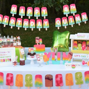 Popsicle Party Decorations PRINTABLE Package, Popsicle Birthday Party ...