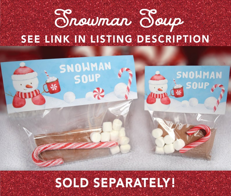 Melted Snowman Water Bottle Label Wrapper PRINTABLE Christmas - Etsy