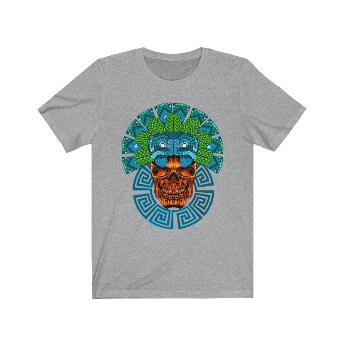 Quetzalcoatl mexican tshirt aztec art print mexican culture | Etsy