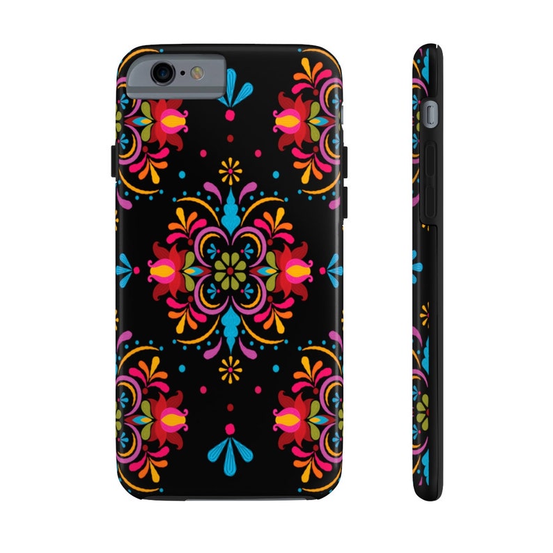 Tough Phone Case Folk Art Mexico Floral Lover Gift Custom | Etsy
