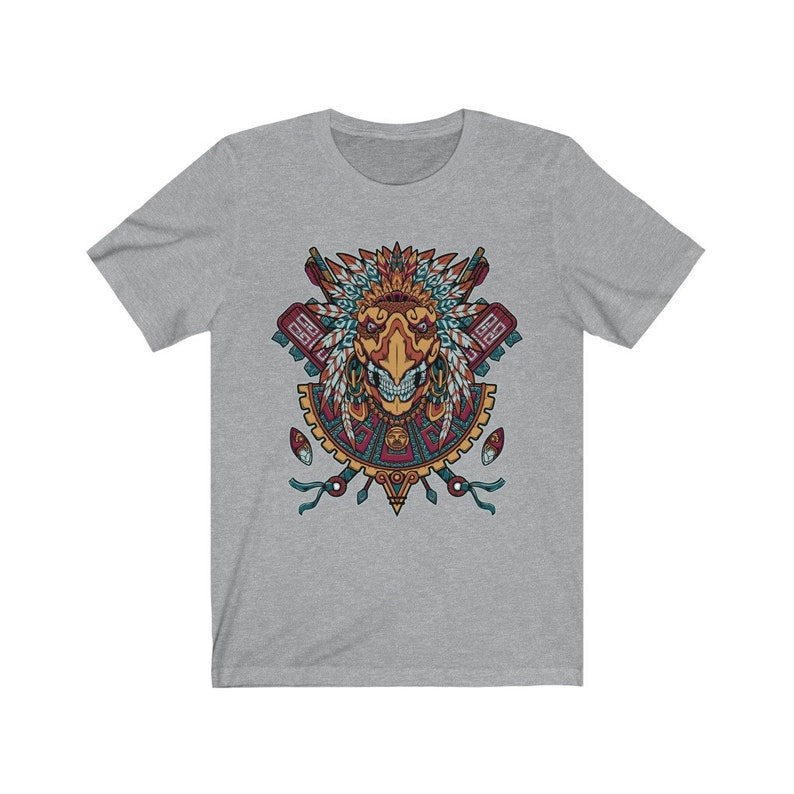 Mens Aztec Shirt Warrior Print Mexican T Shirt Eagle Warrior - Etsy