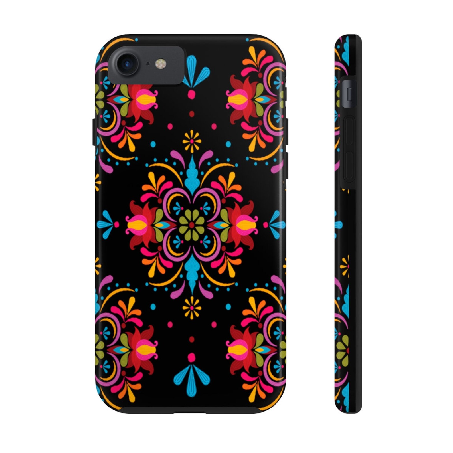 Tough Phone Case Folk Art Mexico Floral Lover Gift Custom | Etsy