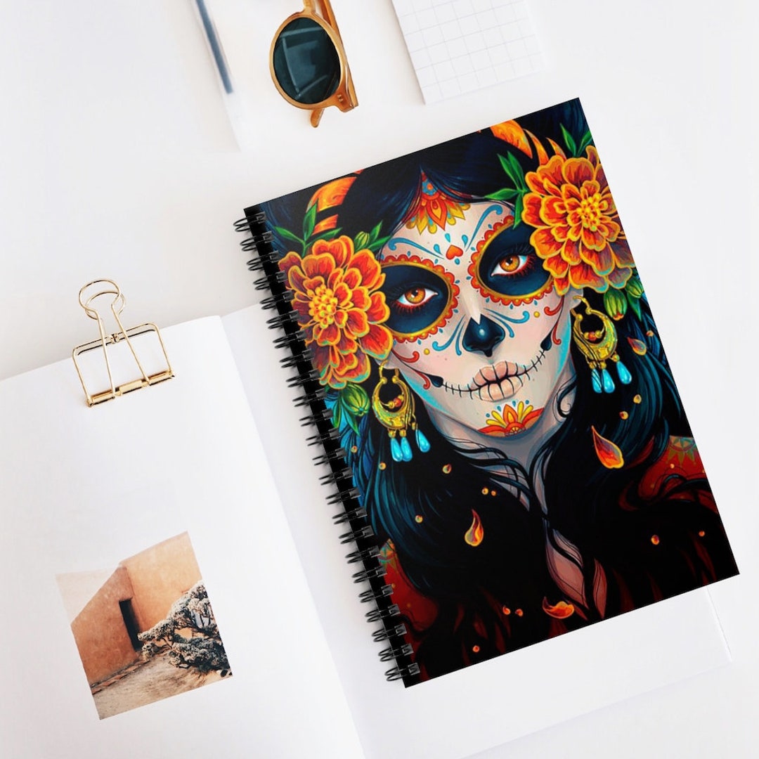 Catrina Mexicana Regalo Para Mujer Cute Notebook Folk Art Mexico ...