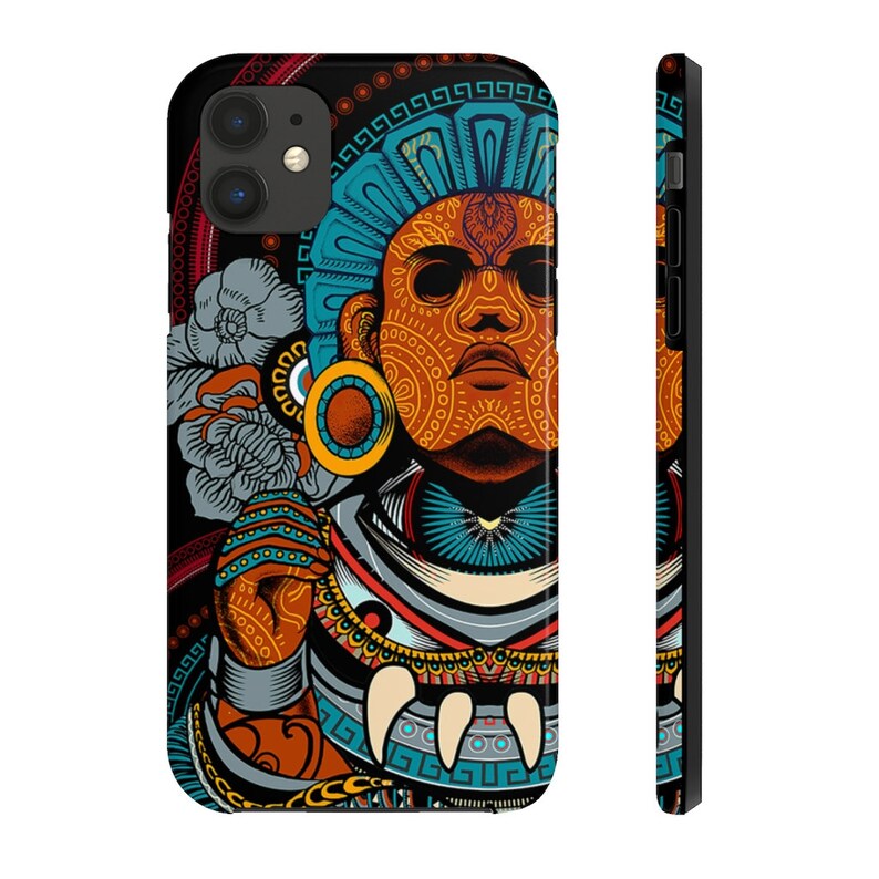 Tough phone case mexican original art aztec art print custom | Etsy