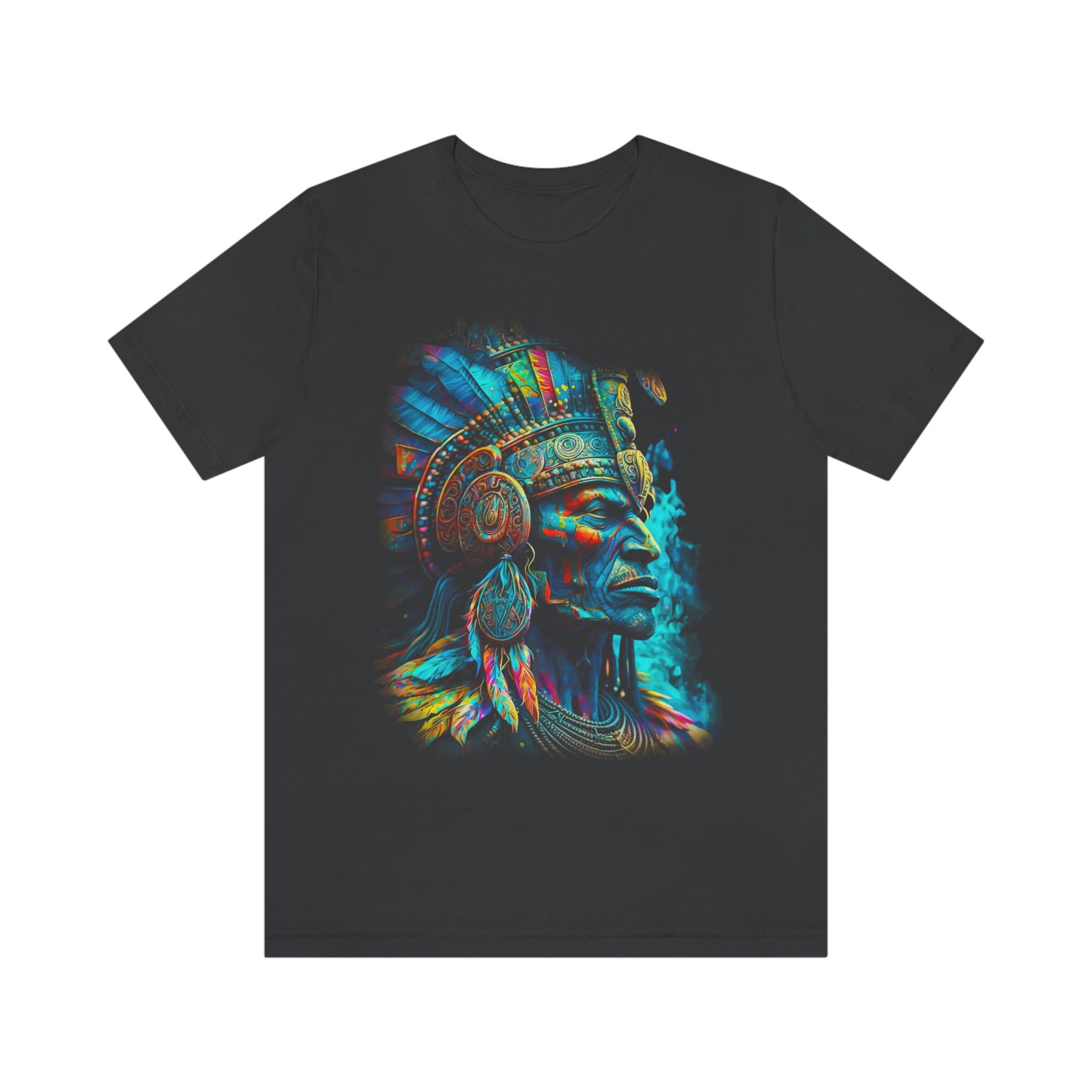 Warrior T-shirt Aztec Art Print Warrior Print Mexican Shirt - Etsy