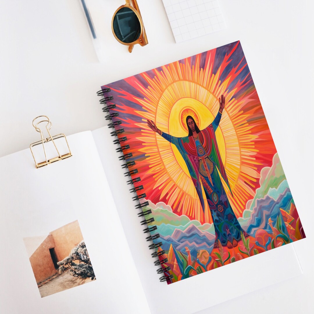 Jesus Christ Art A5 Lined Notebook Christian Journal to Do List ...