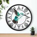 Unique Wall Clock Hummingbird Print Battery Wall Clock - Etsy