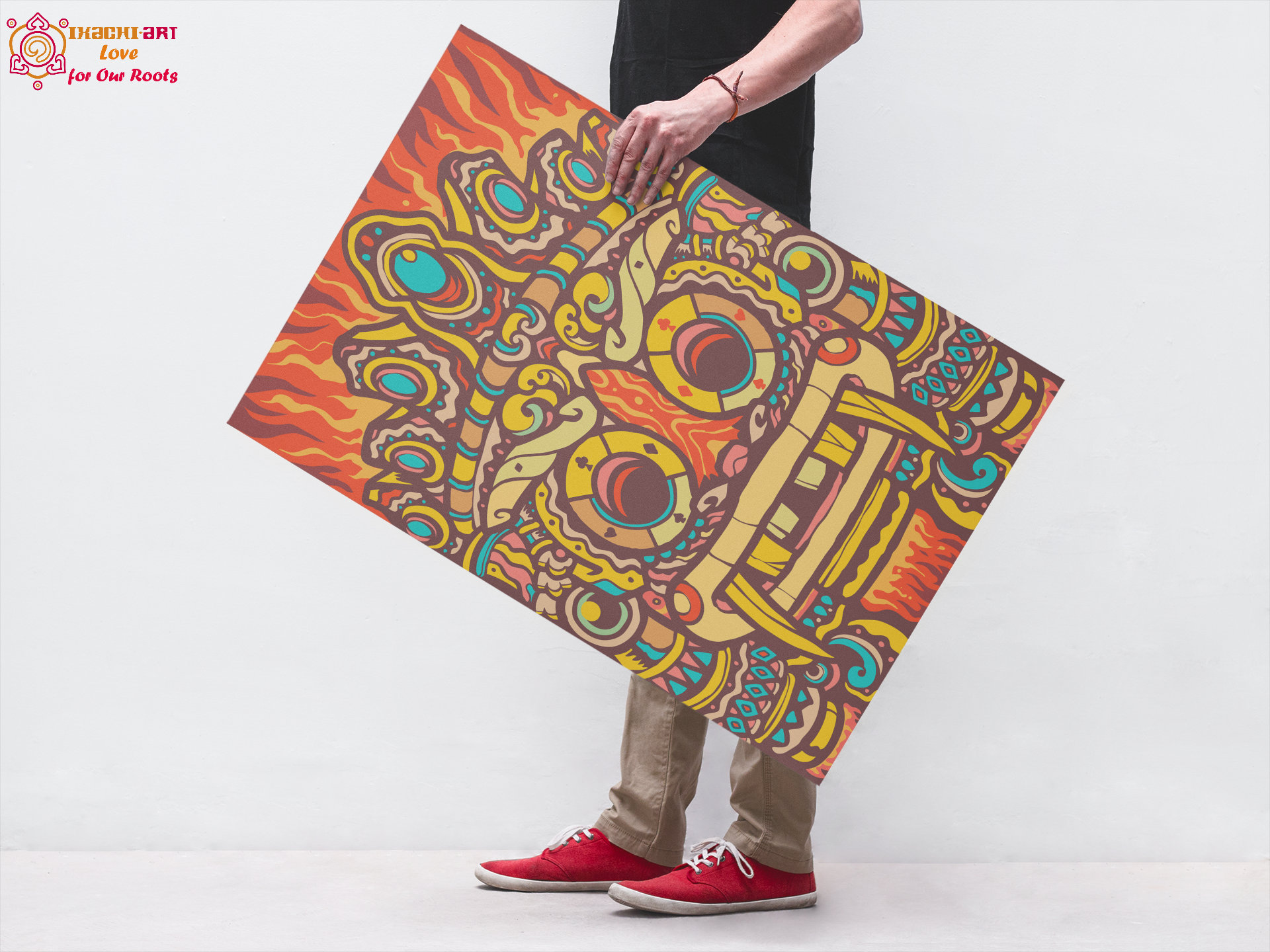 Tlaloc Aztec Art Print Mexican Wall Art Mexico Poster Mexican - Etsy