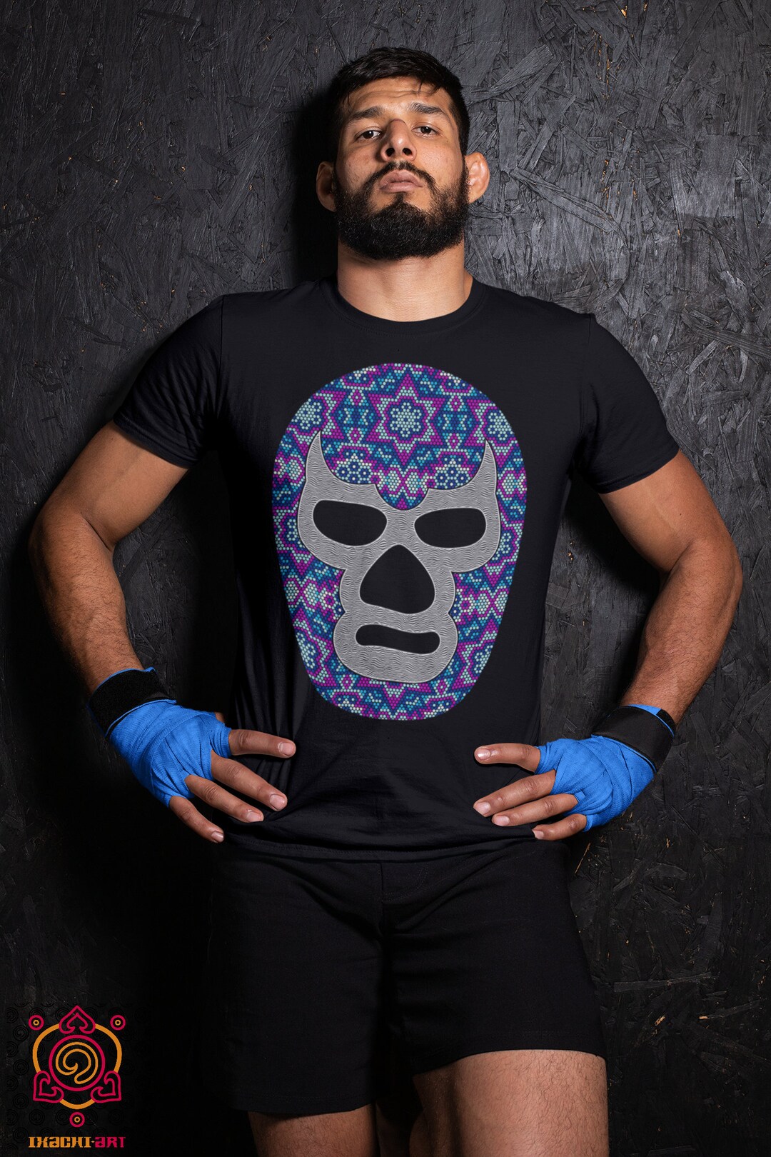 Artesania Mexicana Lucha Mask Mexican Culture Huichol Art Lucha Libre ...