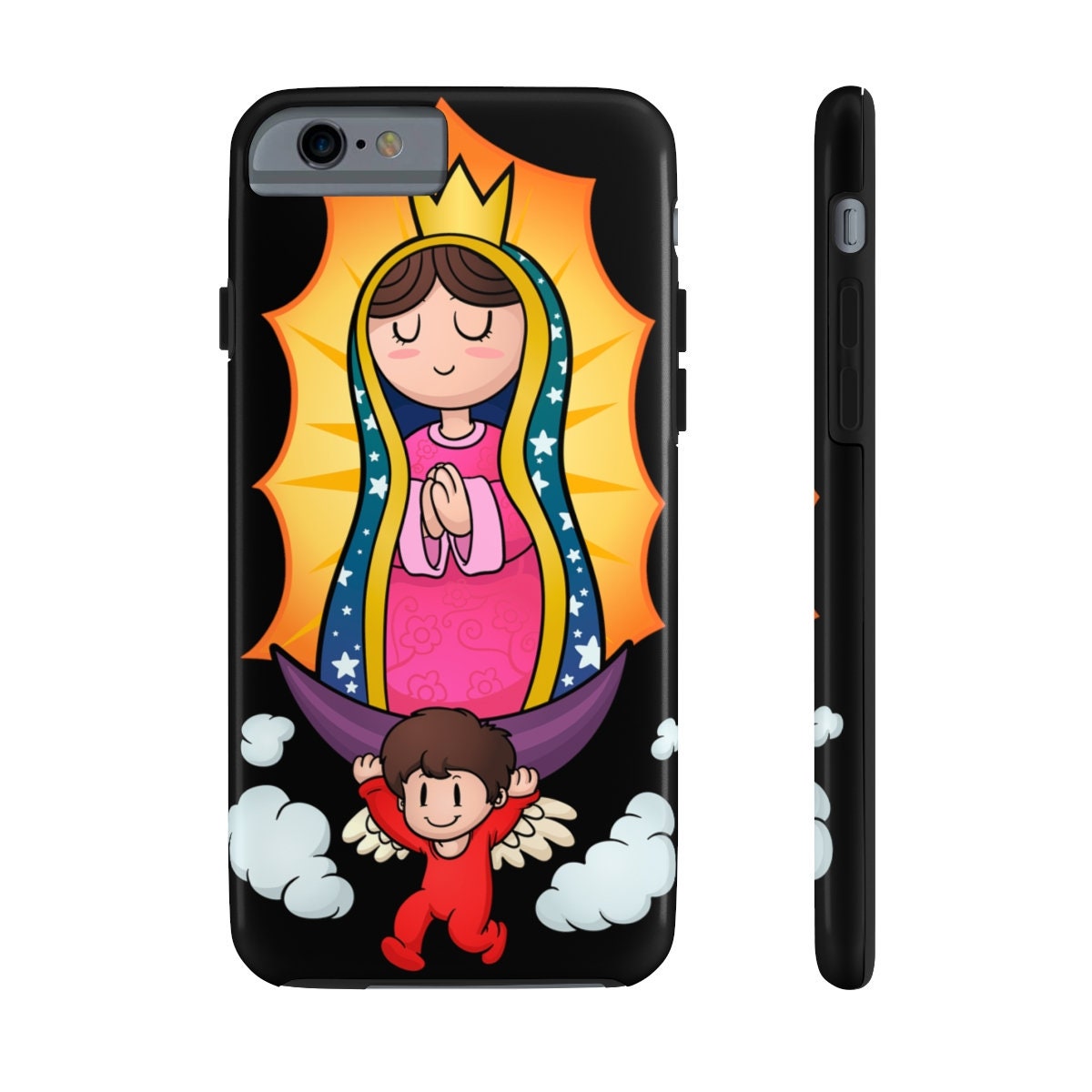 Tough Phone Case Catholic Art Print Virgin Mary Art Custom | Etsy