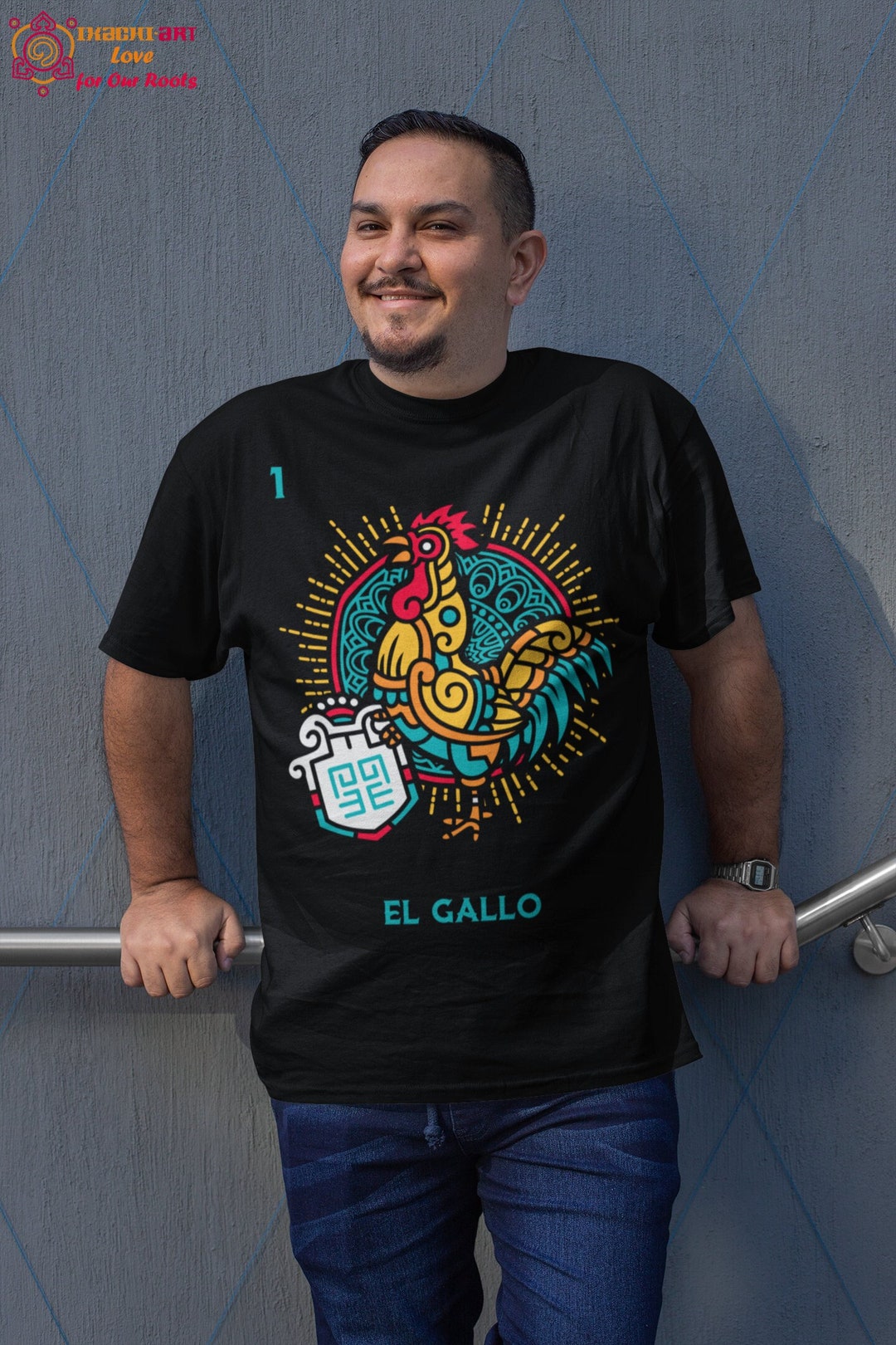 Loteria Mexicana Mexican T-shirt El Gallo Loteria Shirt Artesanias ...