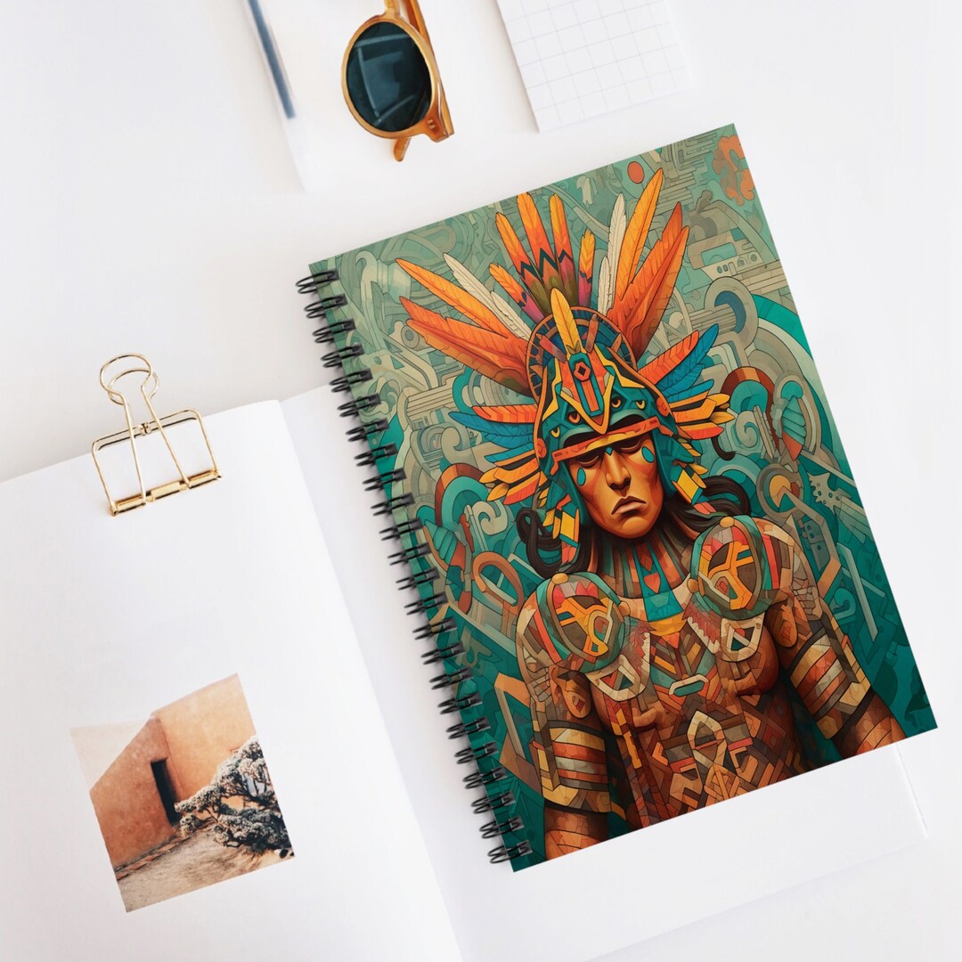 Aztec Warrior to Do List Notebook Aztec Art Print A5 Lined Notebook ...