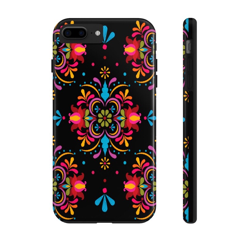 Tough Phone Case Folk Art Mexico Floral Lover Gift Custom | Etsy