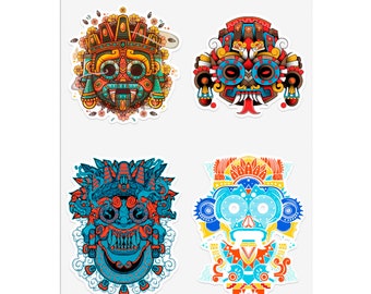 Aztec Jaguar Warrior Sticker Aztec Decals Native Mexican - Etsy