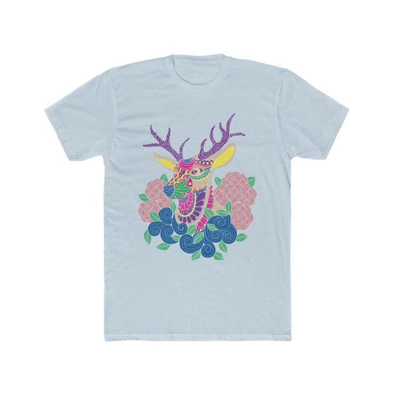 Magical Huichol Deer T-shirt: Mexican Wildlife Art, Colorful Nature ...