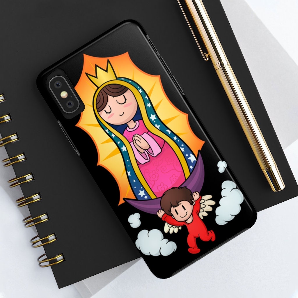 Tough Phone Case Catholic Art Print Virgin Mary Art Custom | Etsy