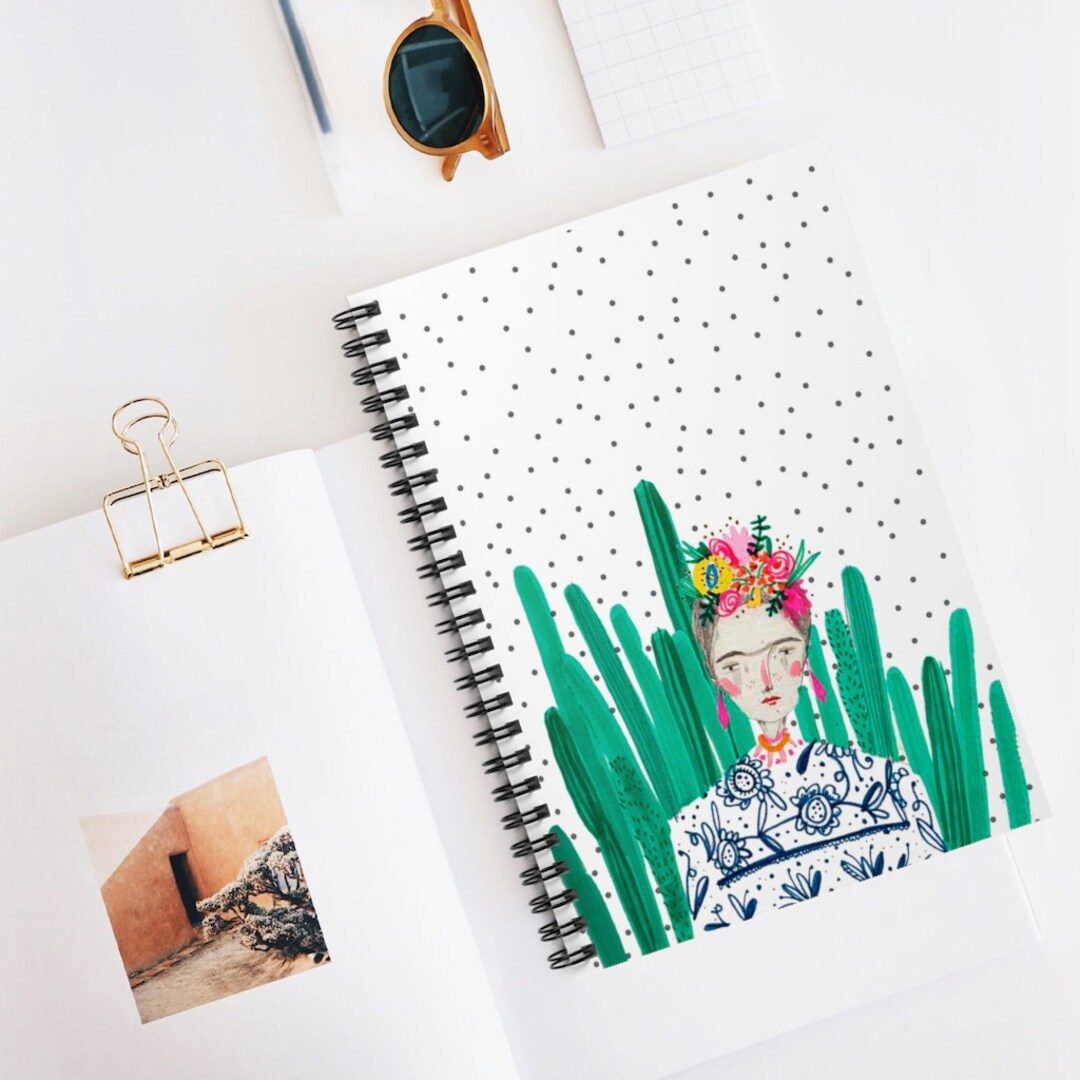 Artesania Mexicana Cute Notebook Mexican Girl Notebook With Spiral ...