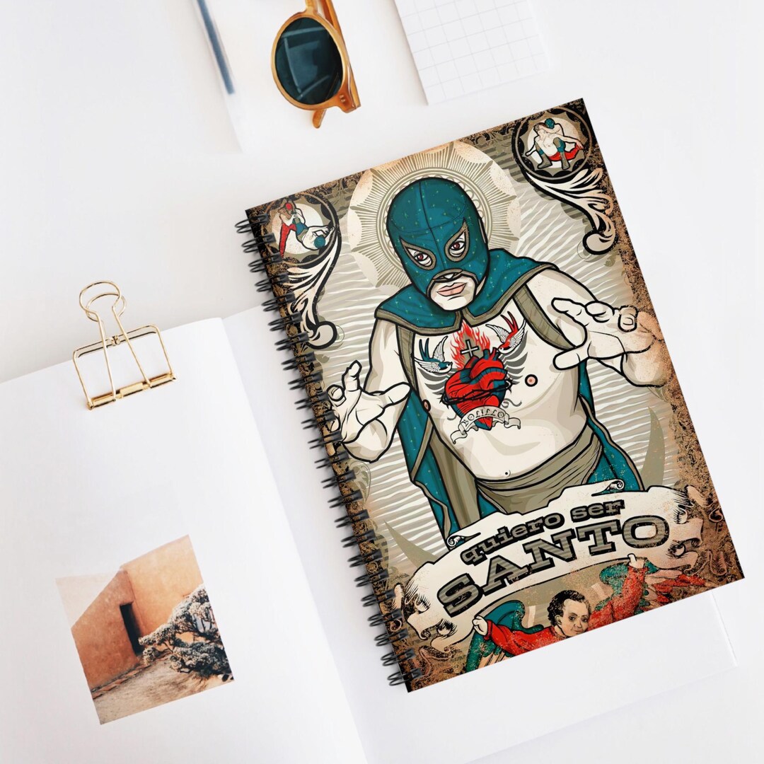 Lucha Libre Themed To-do List: Spiral-bound Lined Journal for Wrestling ...