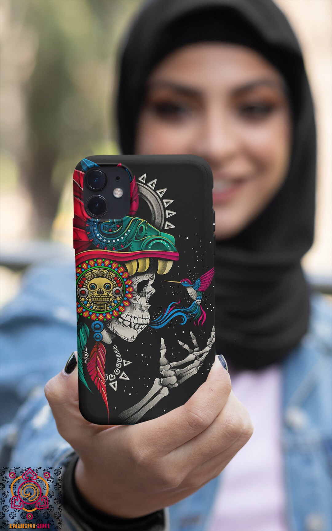 Quetzalcoatl Aztec Art Print Mexican Case Custom iPhone 12 - Etsy