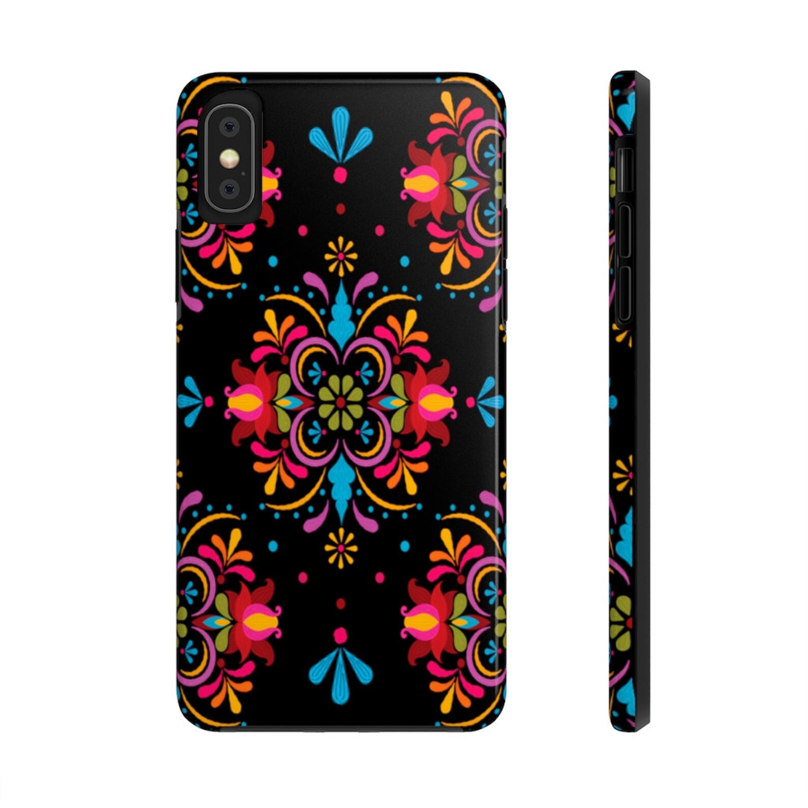 Tough Phone Case Folk Art Mexico Floral Lover Gift Custom | Etsy