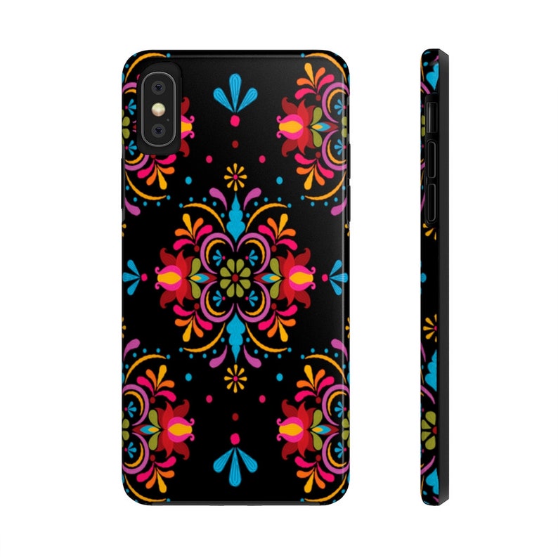 Tough Phone Case Folk Art Mexico Floral Lover Gift Custom | Etsy