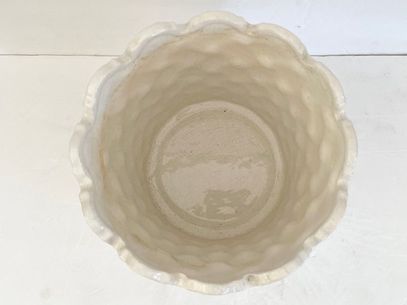 Faux Woven Basket Ceramic Cachepot - Etsy