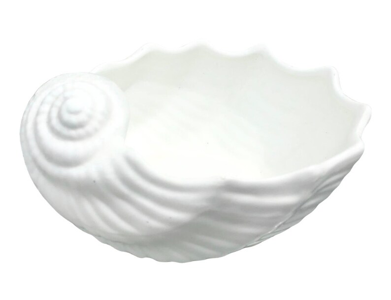 Faux Seashell White Ceramic Bowl - Etsy