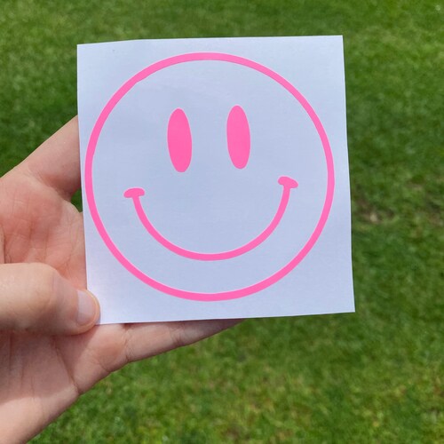 Smiley Face Decal - Etsy