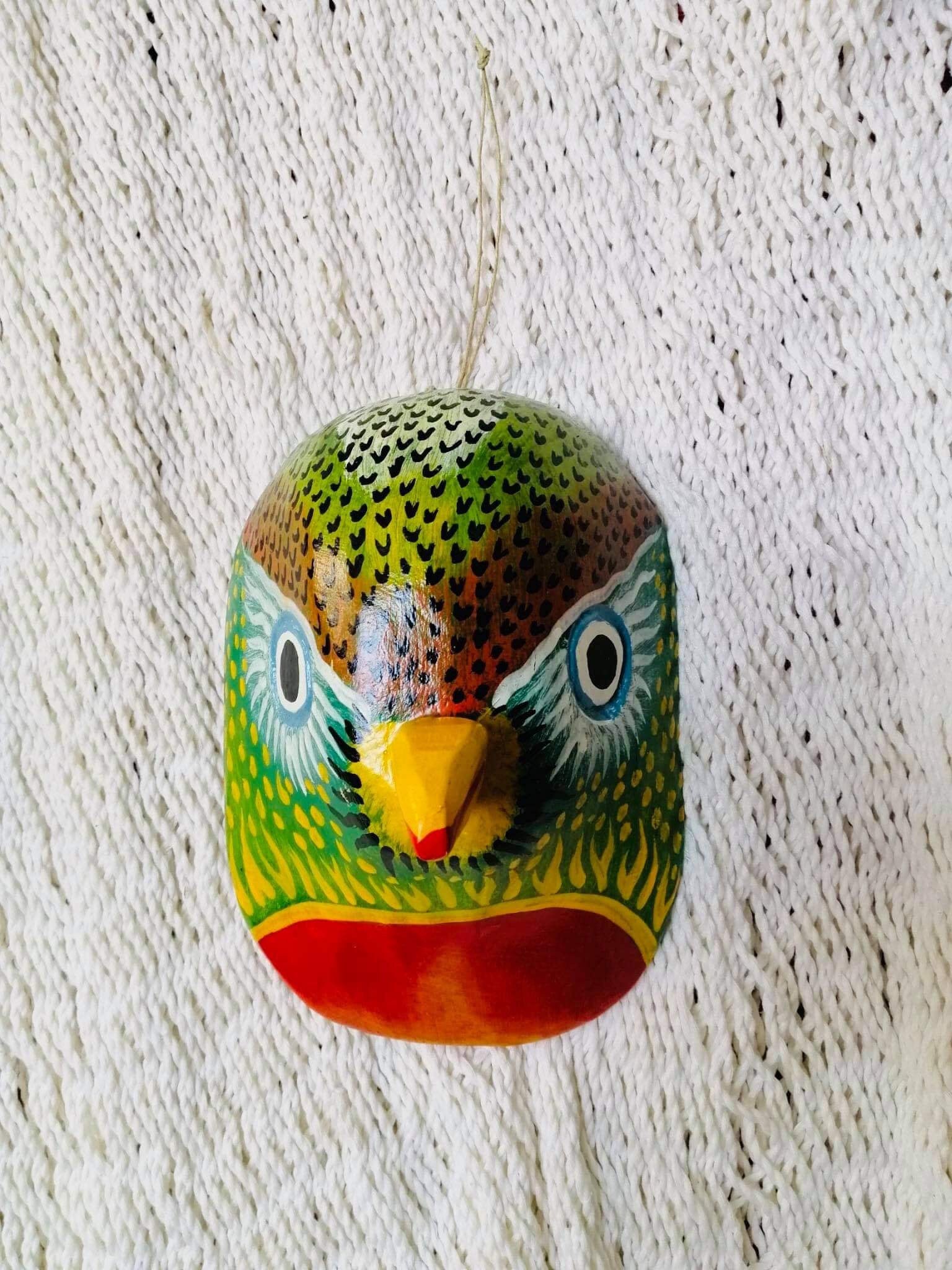 Art Objects El Quetzal Traditional Mayan wooden Mask mayan bird Art ...