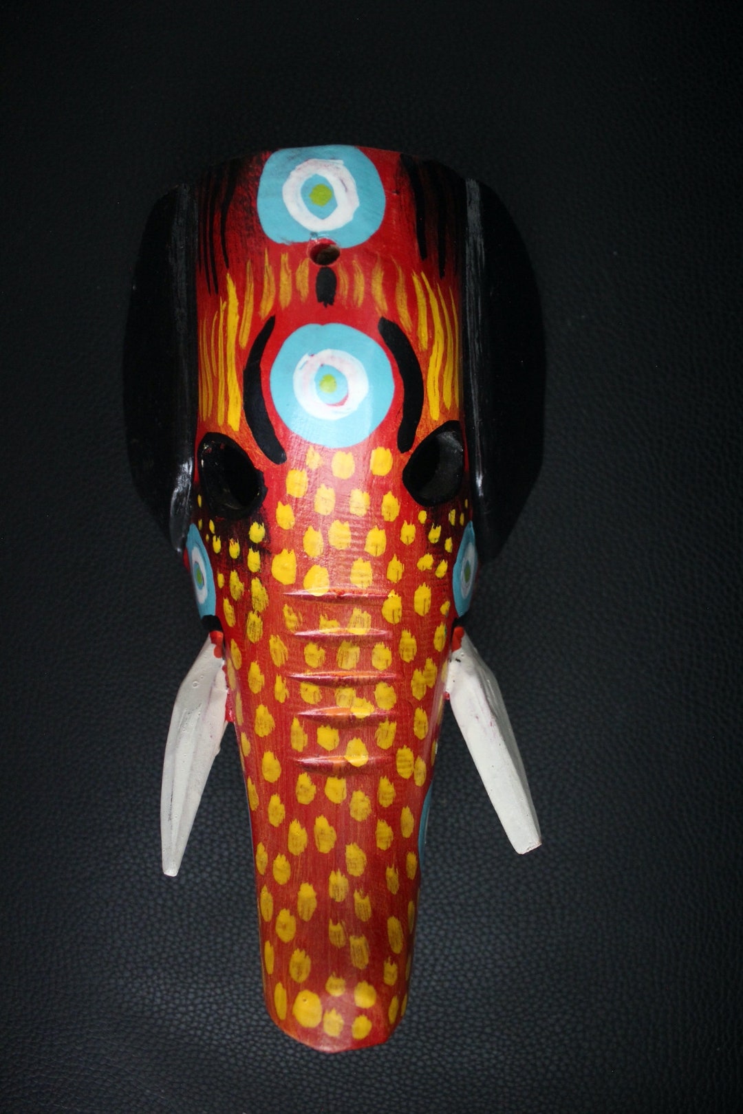 Wooden Mask From Guatemala - Elephant - Etsy