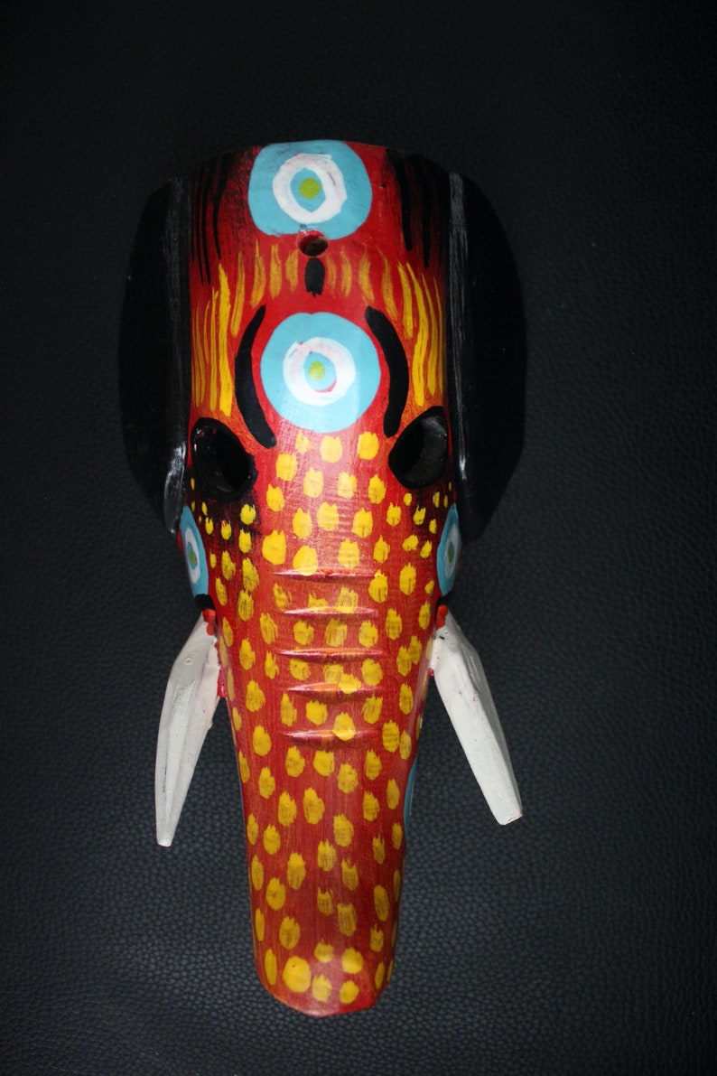 Wooden Mask From Guatemala - Elephant - Etsy