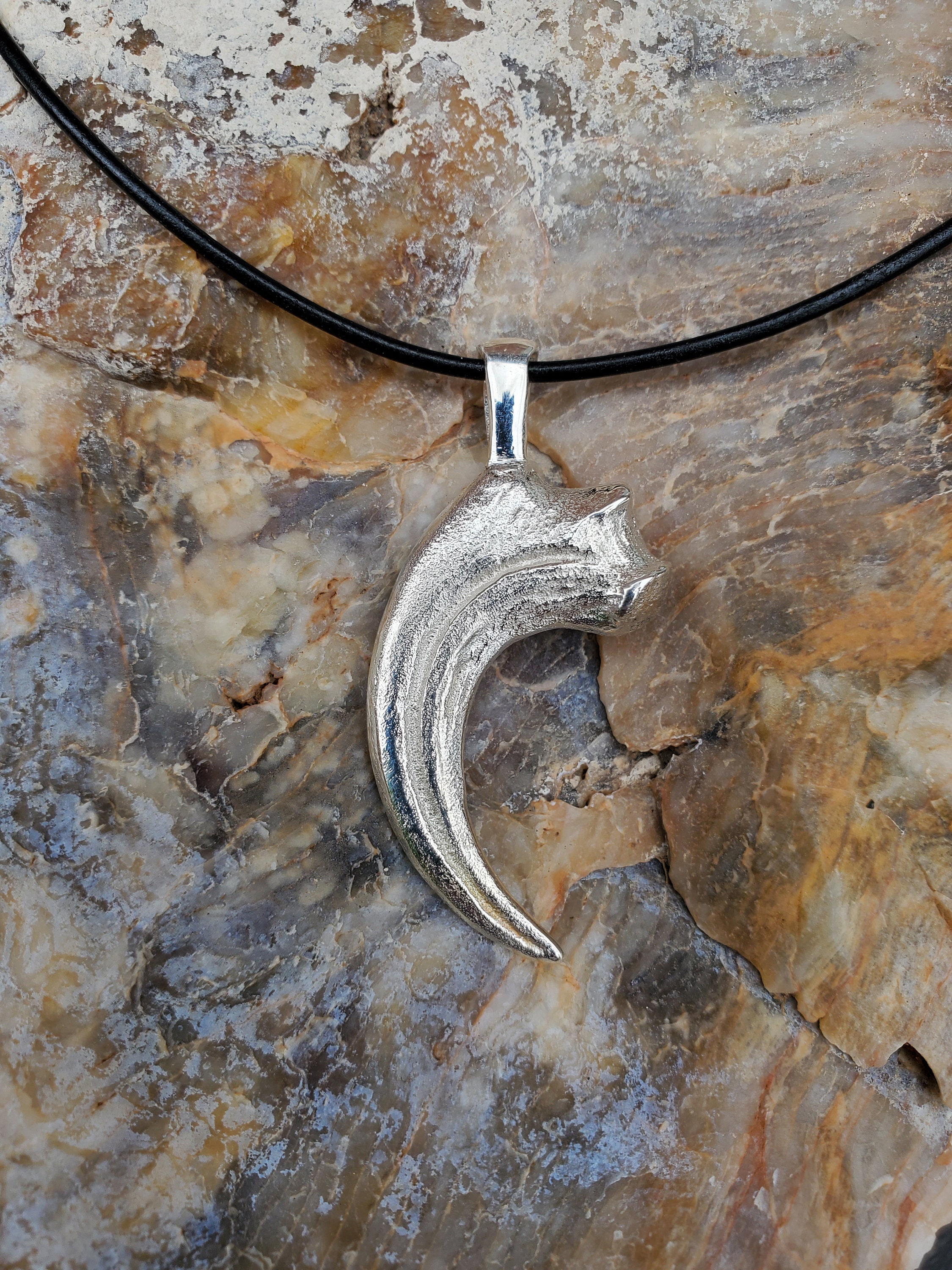 Raptor Claw Pendant Cast in Solid Sterling Silver - Etsy