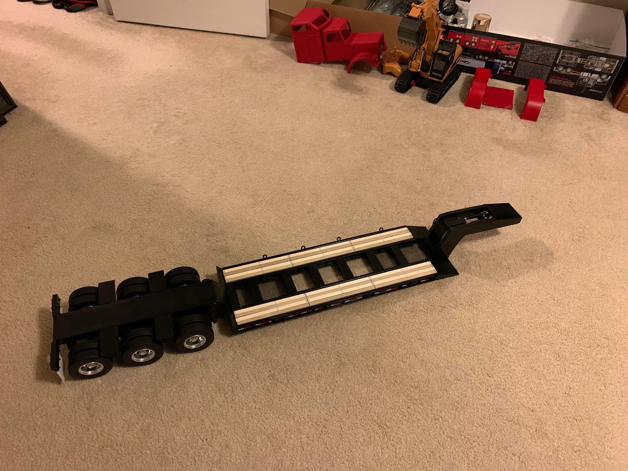 3D Printed .stl Files for Lowboy Trailer 1/14 Tamiya King Grand Hauler ...